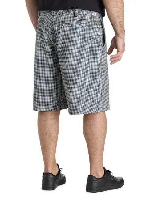 REEBOK Performance Plaid Golf Shorts