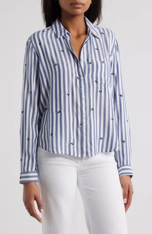 BEACHLUNCHLOUNGE Caitlin Embroidered Shirt - Aster Field