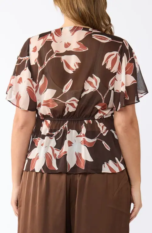 ESTELLE Azalea Petal Wrap Top