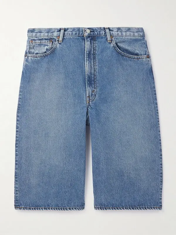 ORSLOW Super Dad's Denim Shorts - Blue