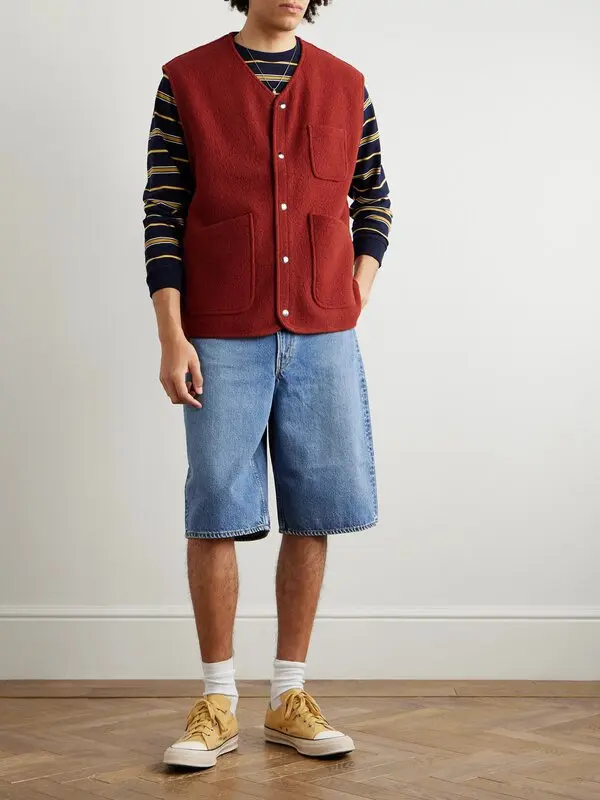 ORSLOW Super Dad's Denim Shorts - Blue