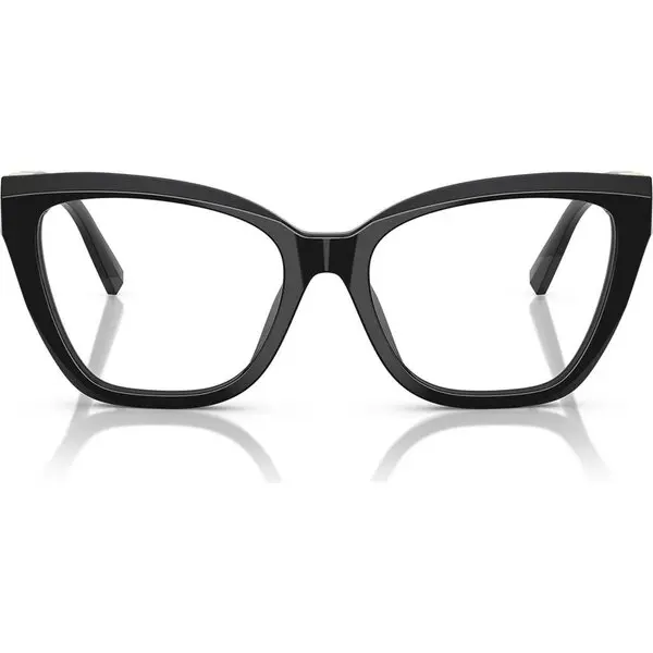 Tiffany & Co. 54mm Cat Eye Optical Glasses - Black/demo Lens