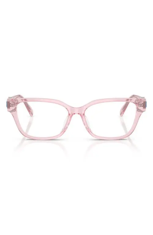 SWAROVSKI 54mm Pillow Optical Glasses - Transparent Pink /demo Lens