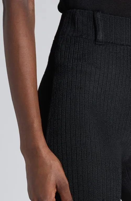 TOM FORD Rib Knit Flare Leg Pants