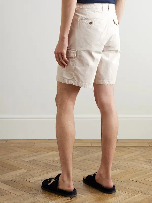 Mr P. Straight-leg Cotton-blend Ripstop Shorts
