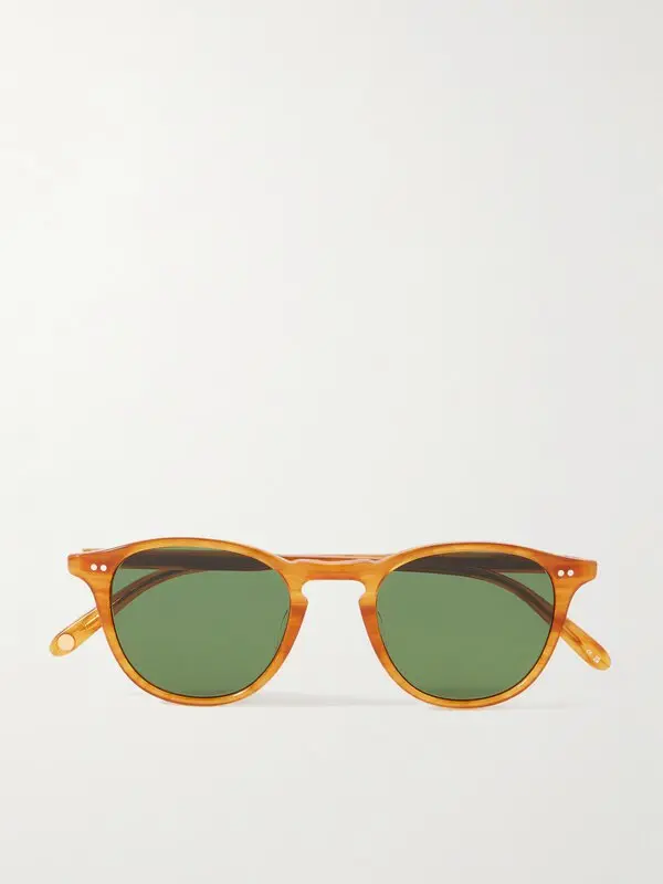 Garrett Leight Hampton Round-frame Sunglasses - Brown