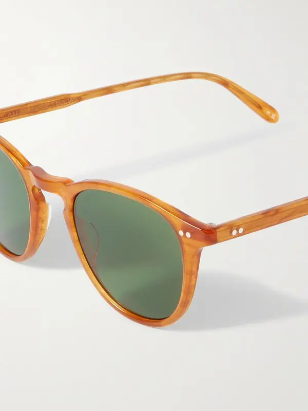Garrett Leight Hampton Round-frame Sunglasses - Orange
