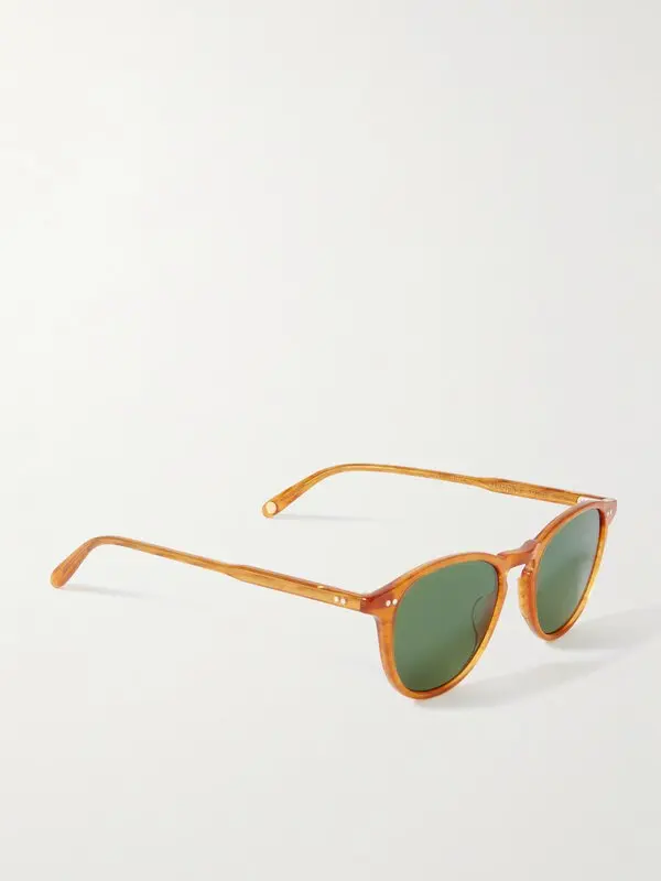 Garrett Leight Hampton Round-frame Sunglasses - Orange