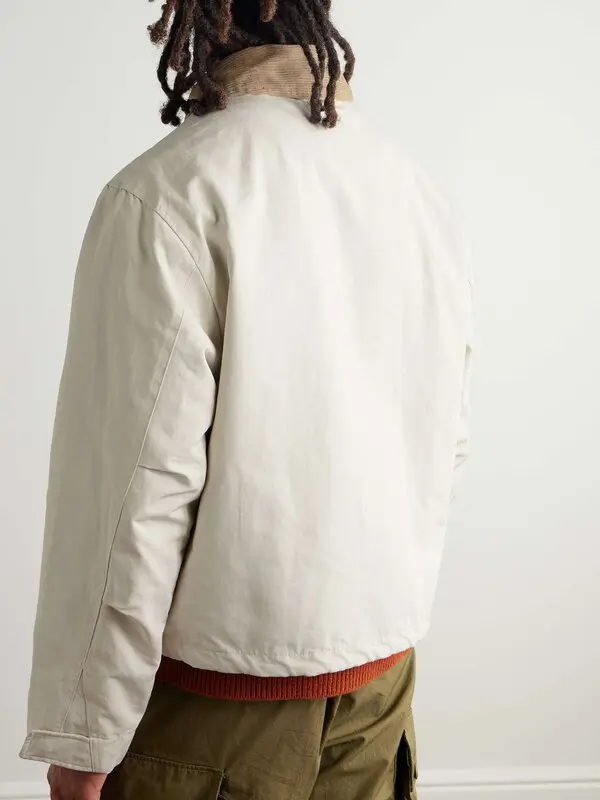 FRIZMWORKS Corduroy-trimmed Cotton-blend Jacket