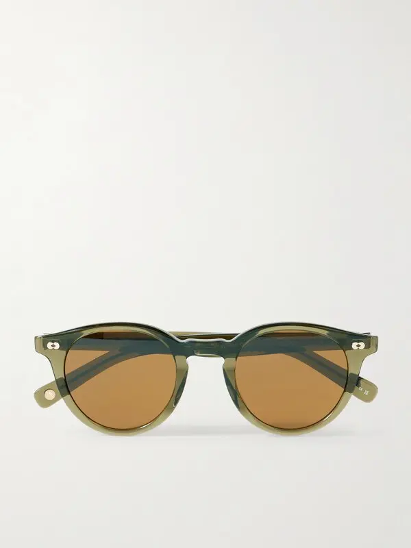 Garrett Leight Clune X Sun Round-frame Sunglasses - Green