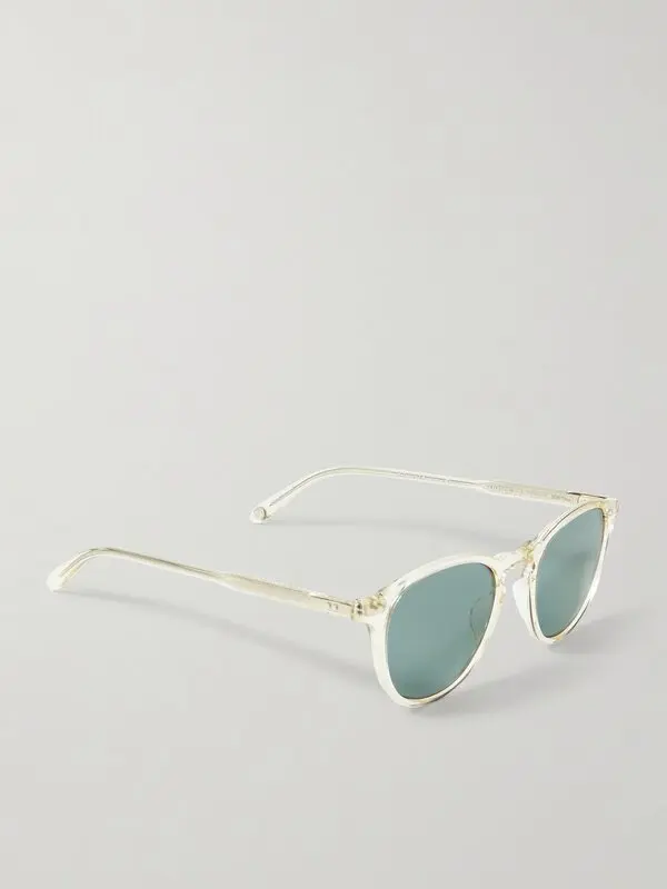 Garrett Leight Hampton Round-frame Sunglasses - Neutrals