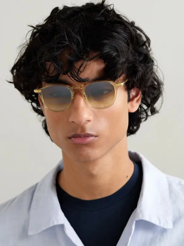 Garrett Leight Hampton J Sunglasses - Brown
