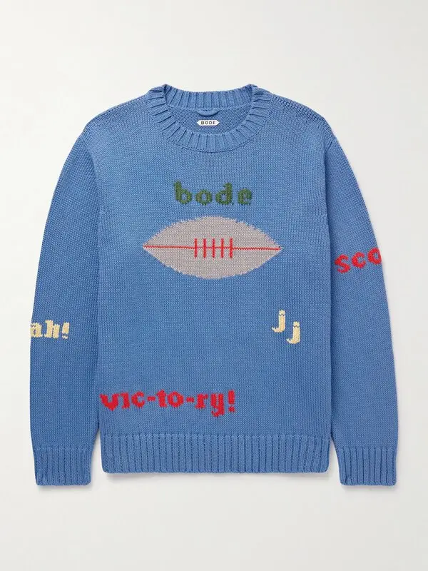 BODE Spirit Intarsia-knit Sweater
