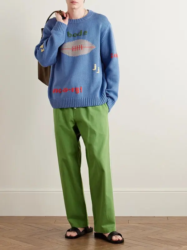 BODE Spirit Intarsia-knit Sweater