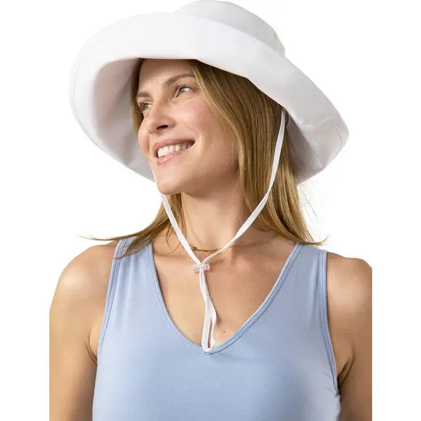 UV SKINZ Roll Up Sun Hat - White