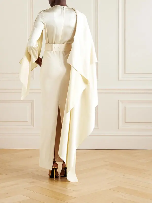 Solace London Rosalia Cape-effect Gown