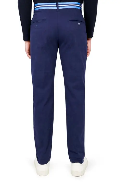 CON.STRUCT Slim Fit Cotton Stretch Pants - Navy