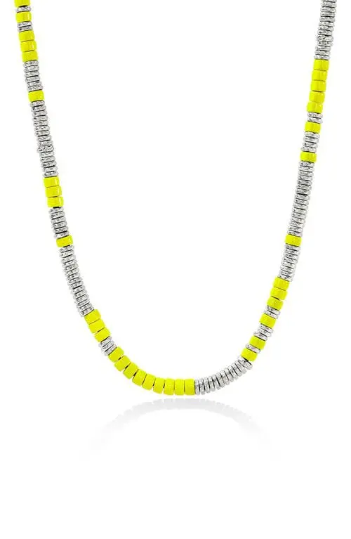 John Hardy Sterling Silver Heishi Necklace - Silver/ Yellow