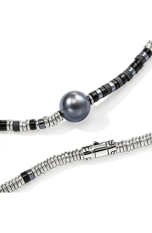 John Hardy Heishi Pearl And Bead Necklace