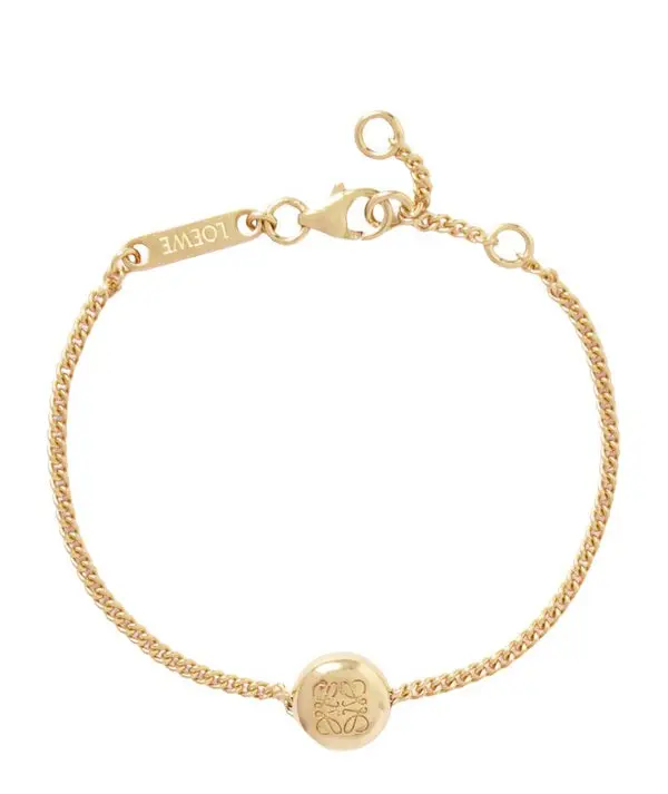 Loewe Anagram Pebble -plated Silver Bracelet - Gold
