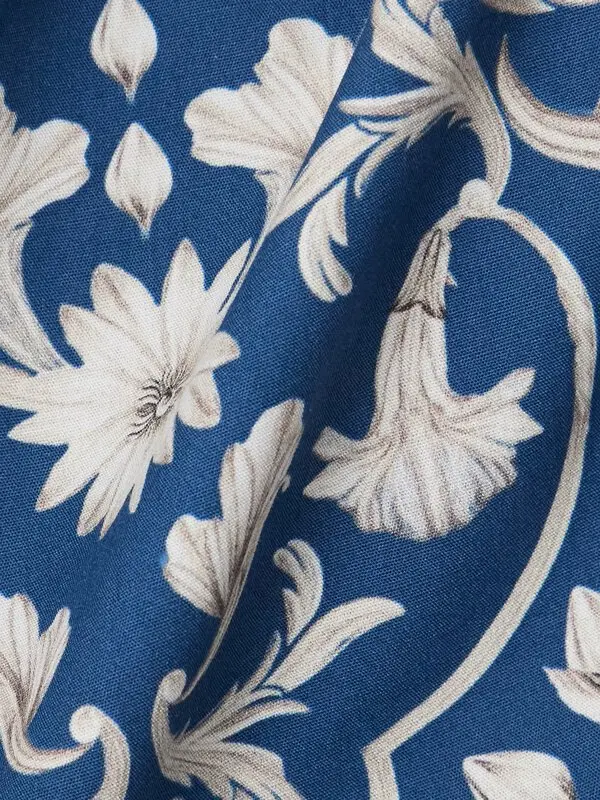 Agua Bendita Lima Ribbons Tiered Mini Dress - Blue