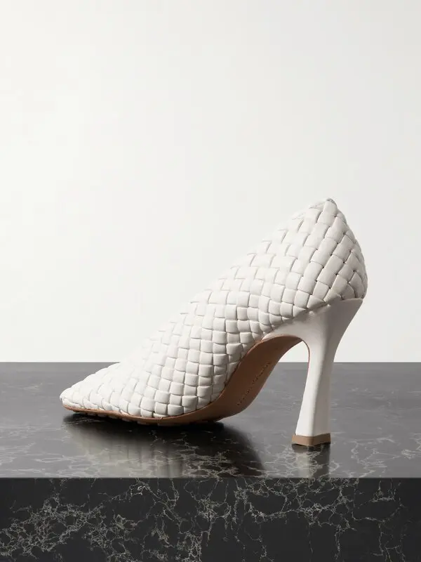 Bottega Veneta Sofia Intrecciato Leather Pumps