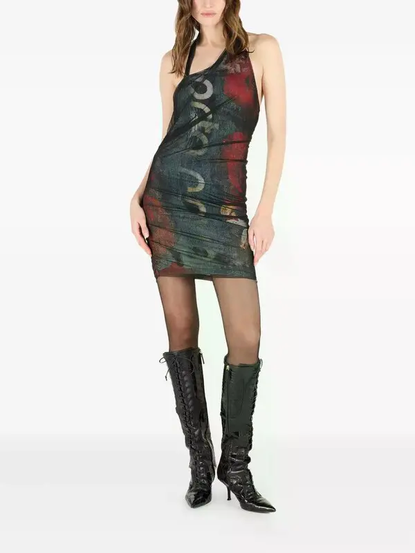 Roberto Cavalli Abstract-print Mini Dress