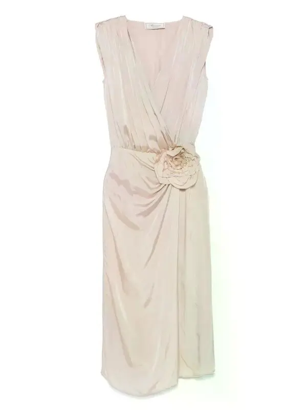 Blumarine Twill-weave Midi Dress