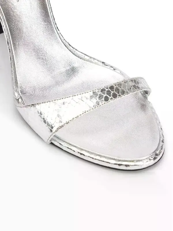 Roberto Cavalli Jewel Tiger Sandals - Silver