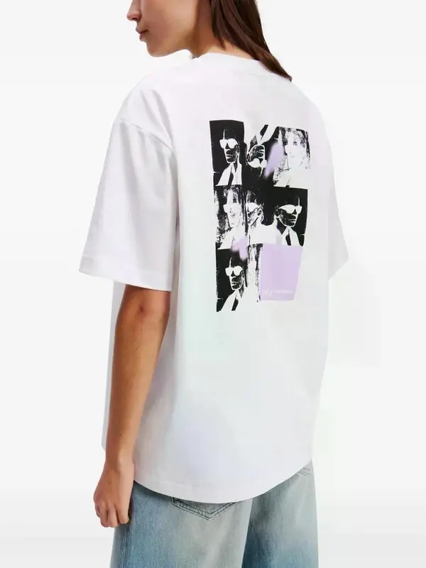 Karl Lagerfeld Repeated Graphic T-shirt