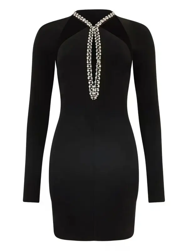 Roberto Cavalli Cut-out Mini Dress - Black