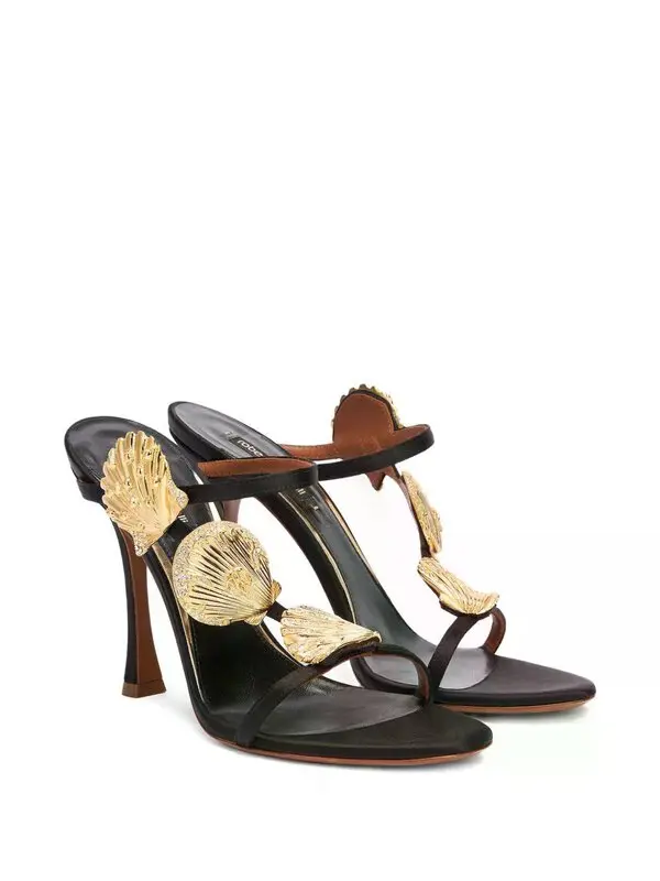 Roberto Cavalli Shell-appliqué Sandals