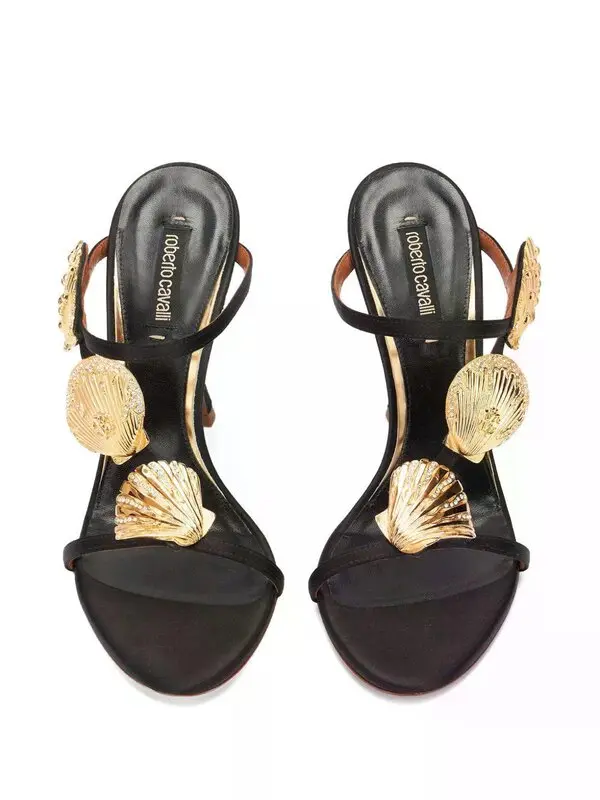 Roberto Cavalli Shell-appliqué Sandals