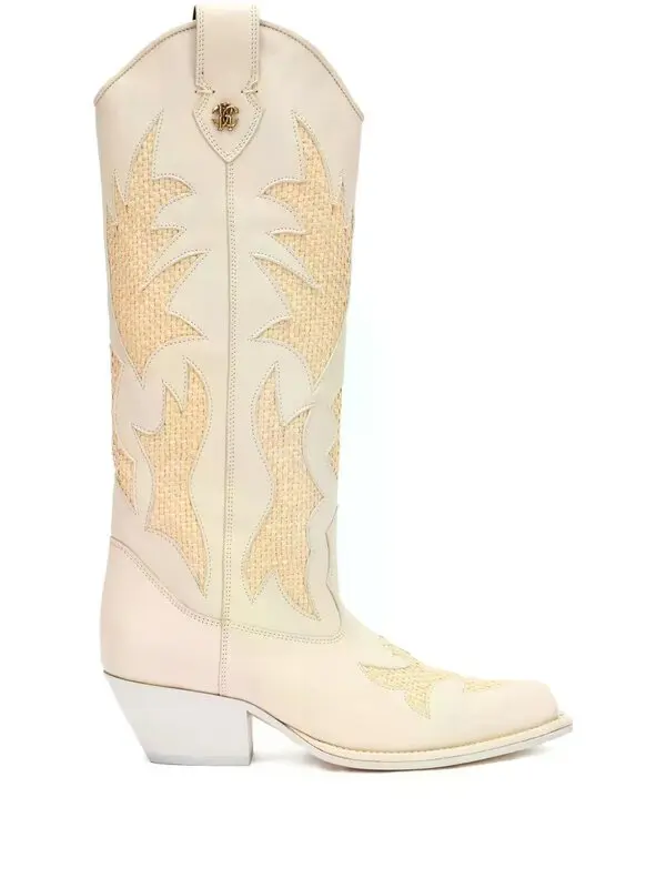 Roberto Cavalli Embroidered Western Boots