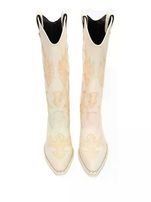 Roberto Cavalli Embroidered Western Boots