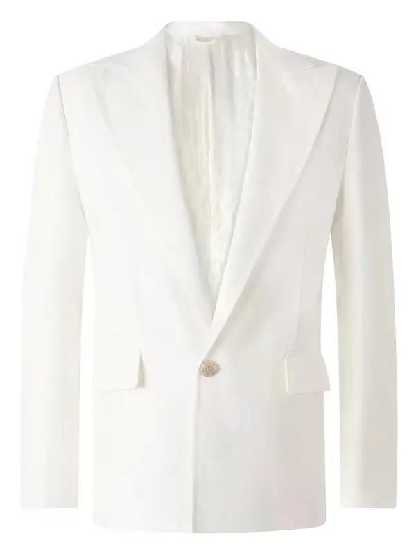 Roberto Cavalli Single-breasted Blazer - White
