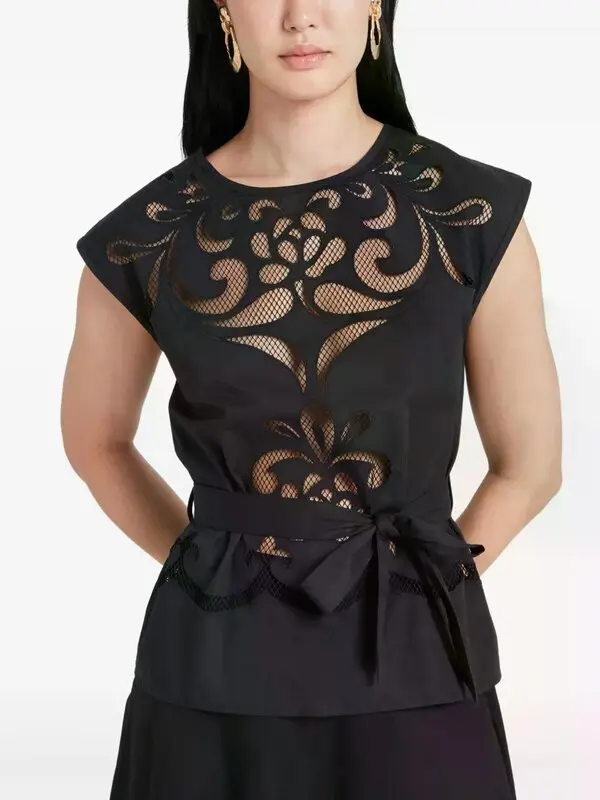 TEMPERLEY LONDON Nelle Top - Black