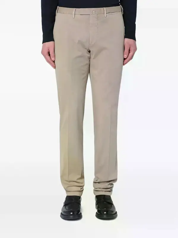 SANTANIELLO Straight-leg Trousers - Neutrals