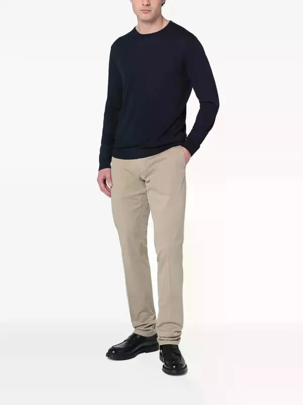 SANTANIELLO Straight-leg Trousers - Neutrals