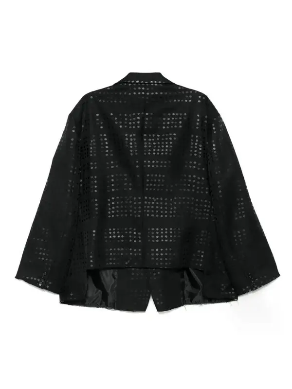BLACK COMME DES GARÇONS Polka Dot-print Blazer