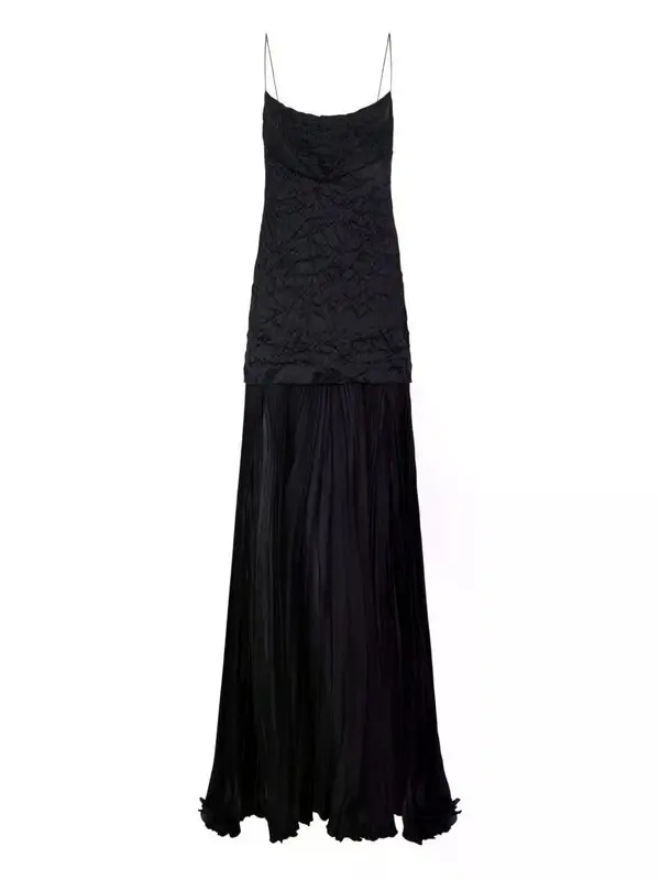 Roberto Cavalli Crinkle Maxi Dress