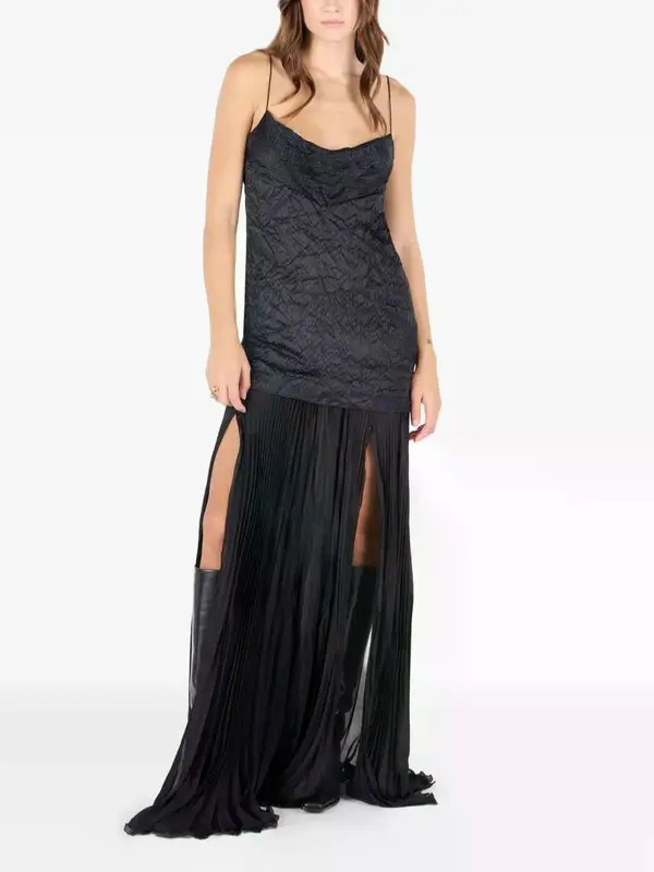 Roberto Cavalli Crinkle Maxi Dress