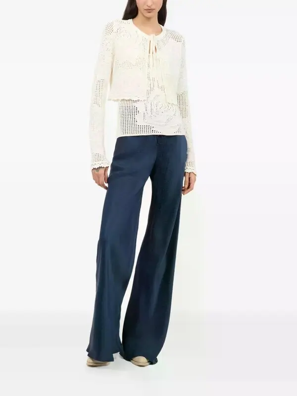Roberto Cavalli Cropped Knitted Cardigan