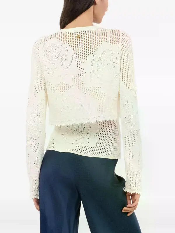 Roberto Cavalli Cropped Knitted Cardigan