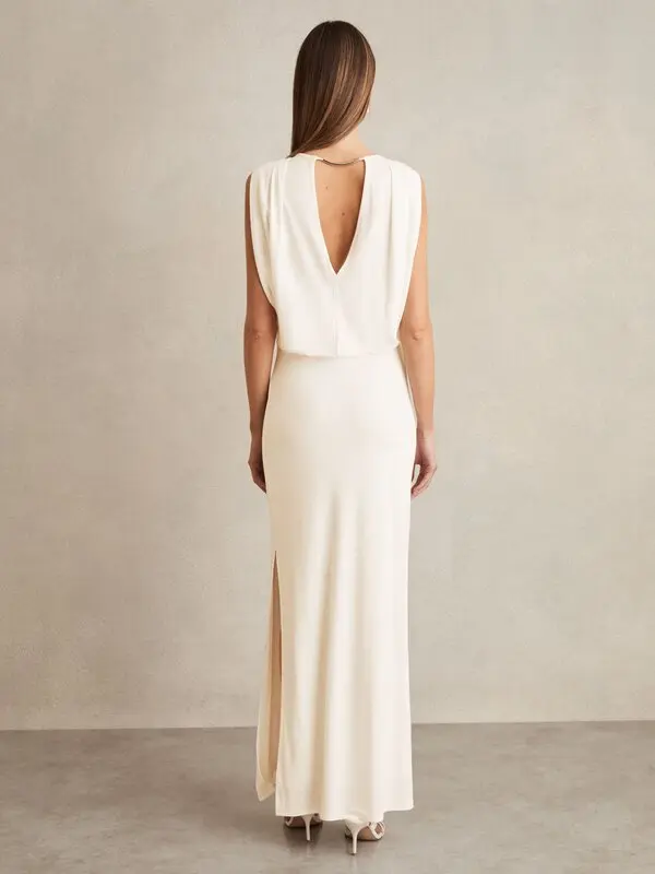 REISS Milena Draped Maxi Dress