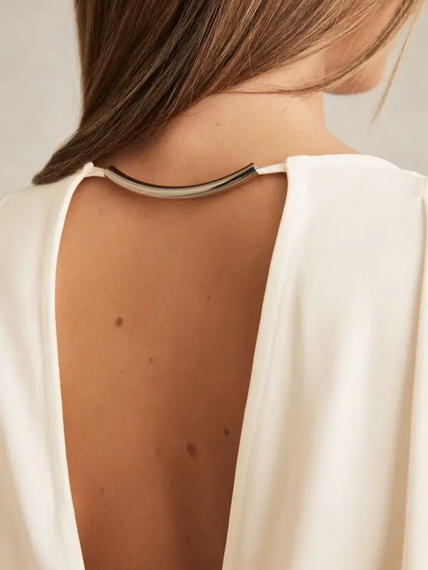REISS Milena Draped Maxi Dress