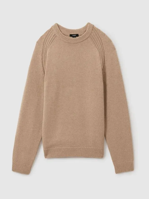 REISS Cloud Wool-blend Raglan-sleeve Jumper