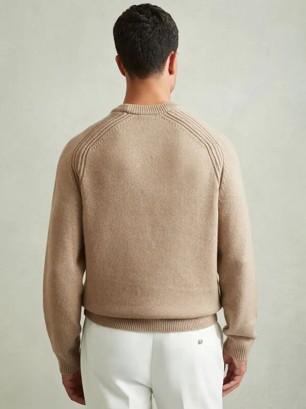 REISS Cloud Wool-blend Raglan-sleeve Jumper