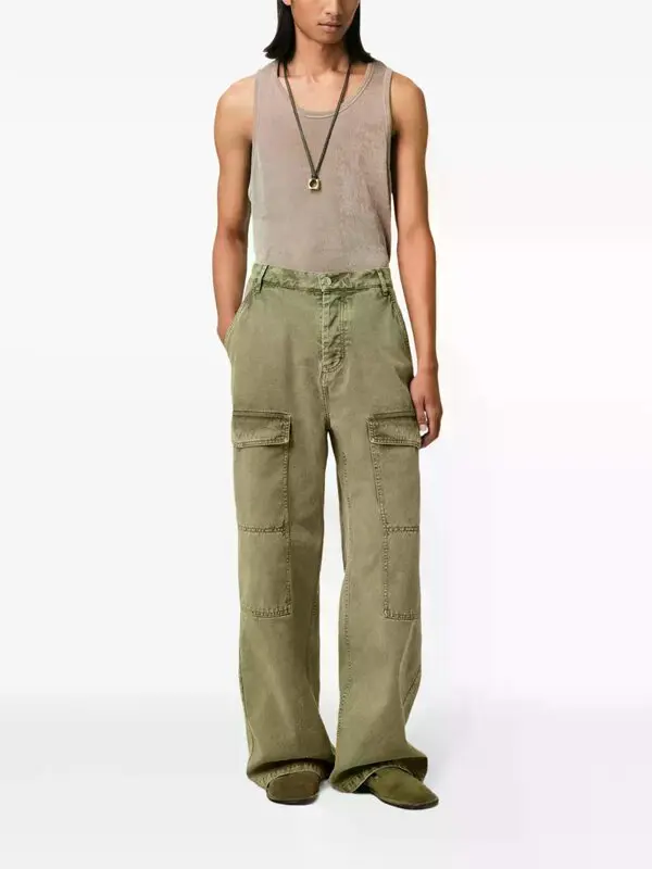 Ami Wide-leg Cargo Jeans - Neutrals
