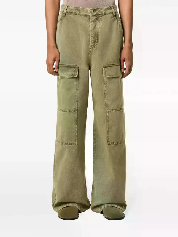Ami Wide-leg Cargo Jeans - Neutrals